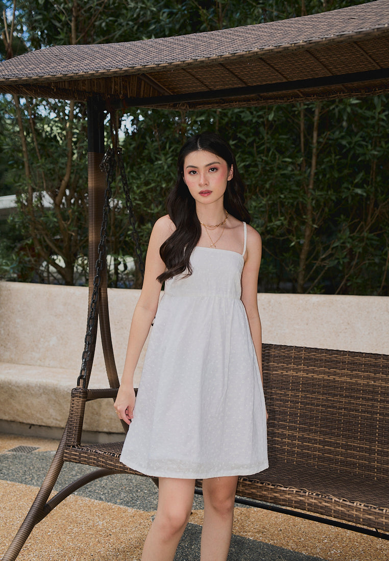 Gretchen White Floral Print Flowy Mini Dress – Love, Ara