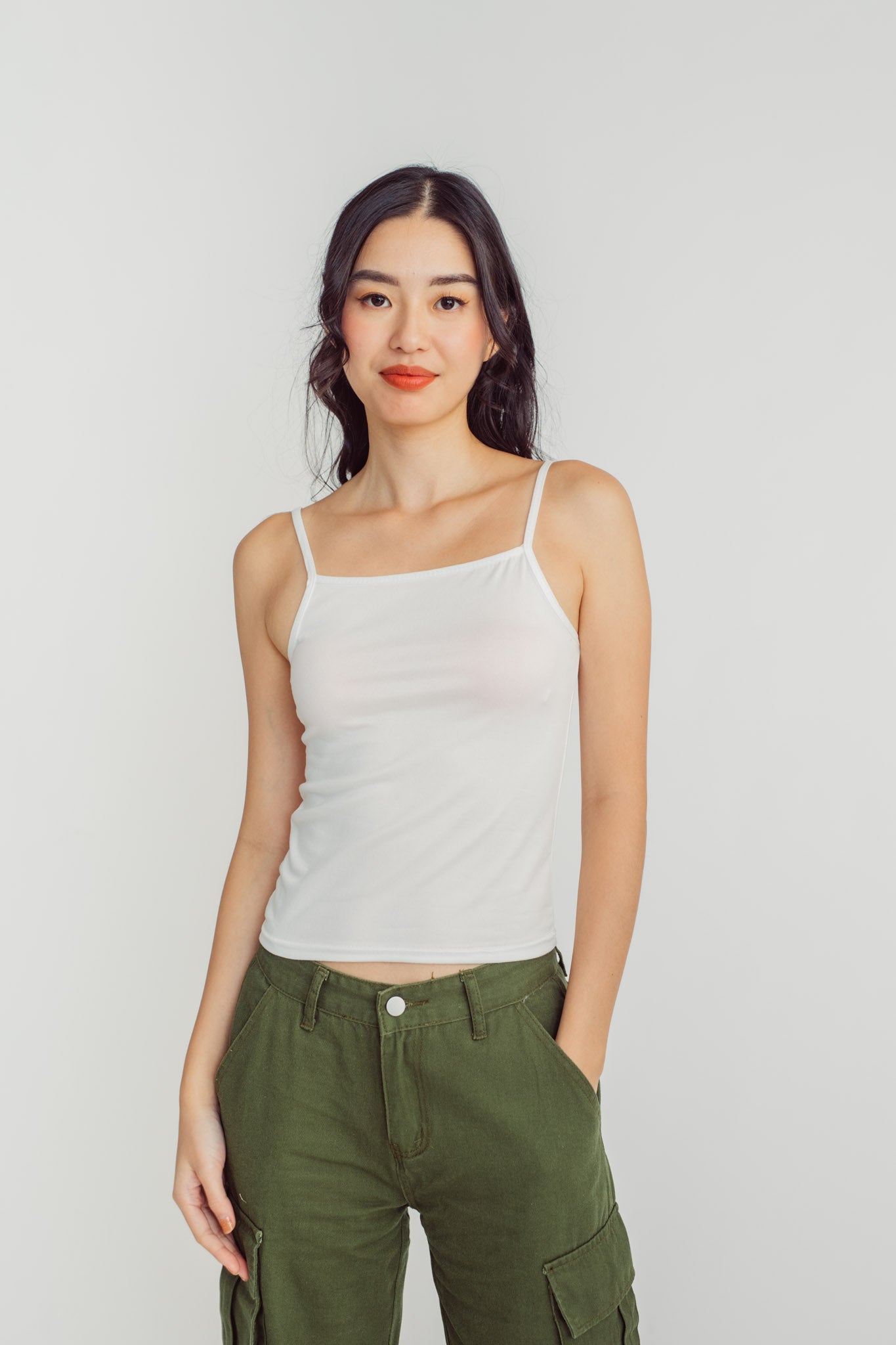 Zen White Sleeveless Basic Sando Top – Love, Ara